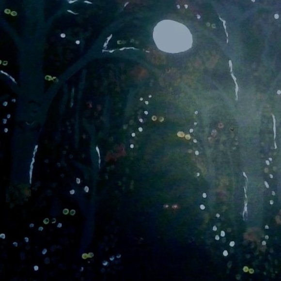 D.S. Johnson | Art | Spooky Road Acrylic Painting | Poshmark